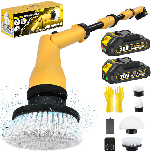 Alloyman Electric Spin Scrubber Cordless for Bathroom